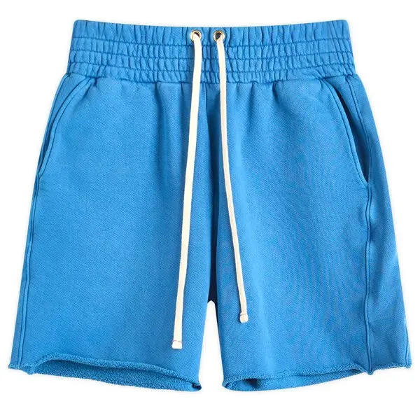 LES TIEN Heavyweight Yacht Sweat Short - Washed Electric Blue