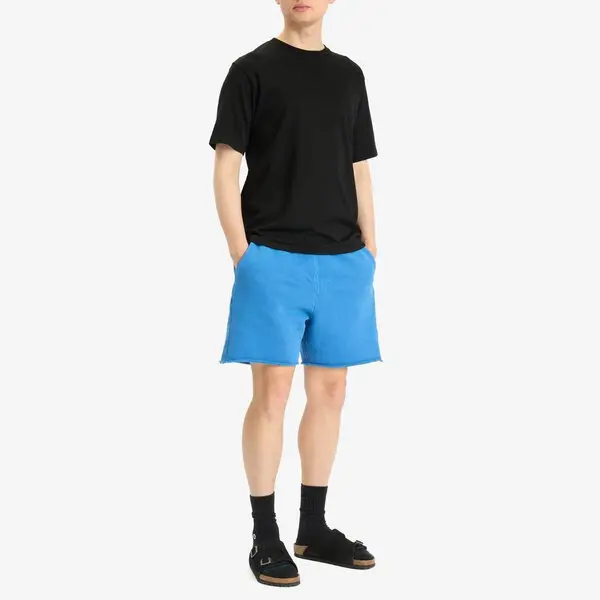 LES TIEN Heavyweight Yacht Sweat Short - Washed Electric Blue
