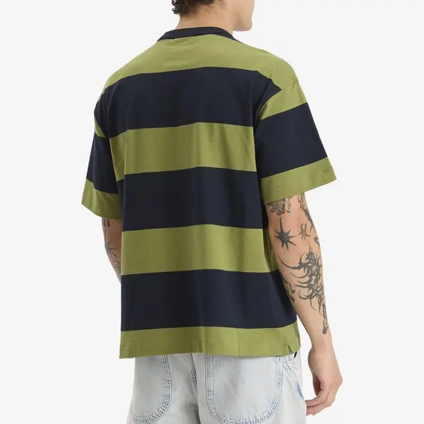 You Must Create Triple Stripe T-shirt - Navy&green