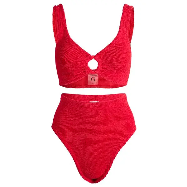 Hunza G Nadine High-waisted Bikini - Red