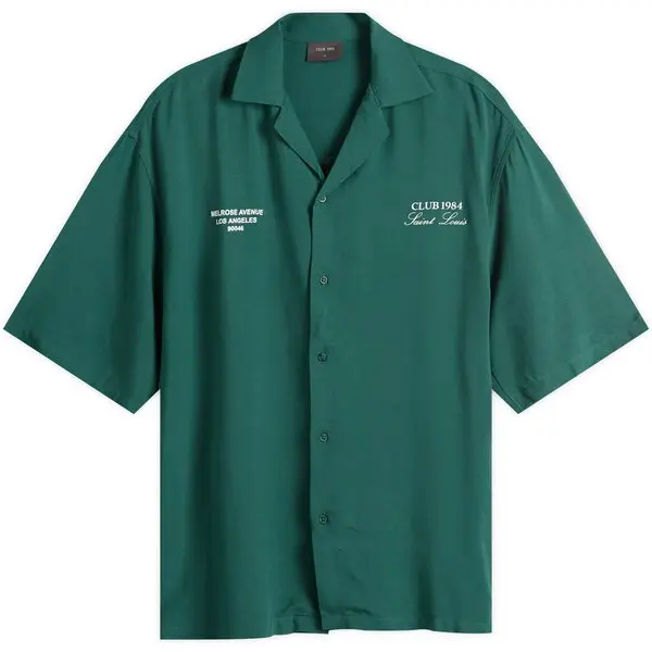 CLUB 1984 Melrose 1984 Vacation Shirt - Forest Green