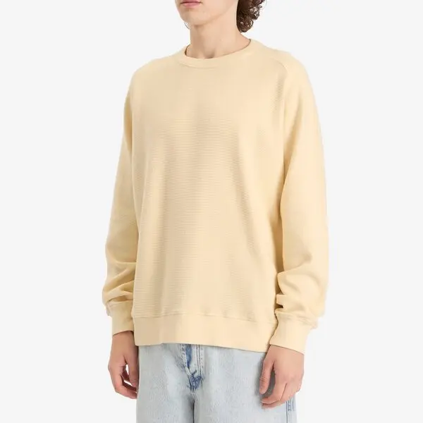 You Must Create Almost Grown Waffle Sweatshirt - Off White