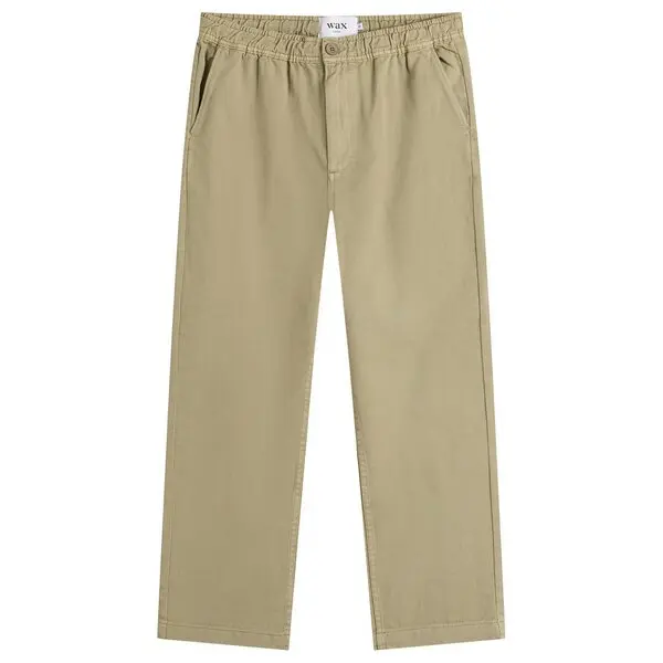 WAX LONDON Kurt Twill Trousers - Light Khaki