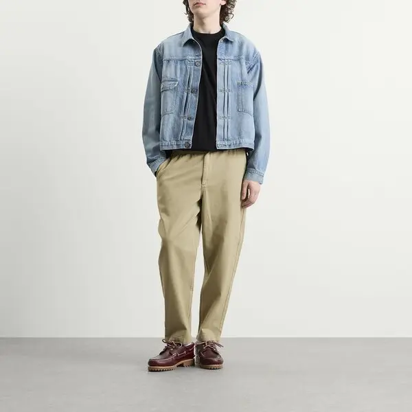 WAX LONDON Kurt Twill Trousers - Light Khaki