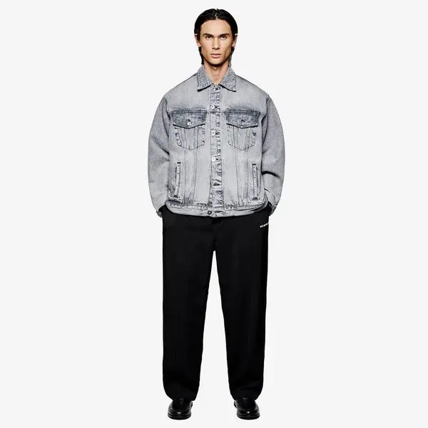 MKI MIYUKI ZOKU Denim Trucker Jacket - Washed Black