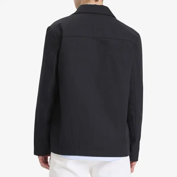 A.p.c. Jeffray Wool Gabardine Shirt Jacket - Marine