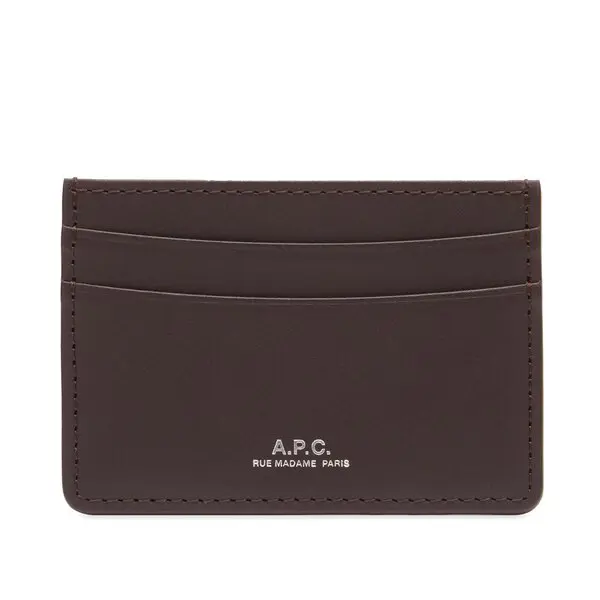 A.p.c. Andre Card Holder - Dark Brown
