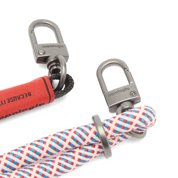 TOPOLOGIE 8.0mm Rope Strap - Red/white/blue Lattice