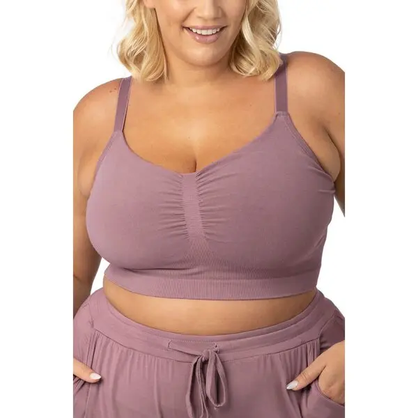 KINDRED BRAVELY Busty Sublime Hands-free Pumping Lounge & Sleep Bra- Fits Sizes 30e46h - Twilight