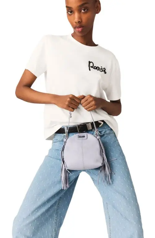 Maje T-shirt With Embroidered Paris Logo