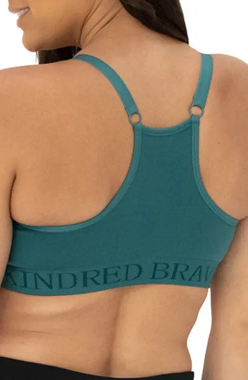 KINDRED BRAVELY Busty Sublime Hands-free Pumping & Nursing Sports Brasizing Available In E-i Cup - Teal