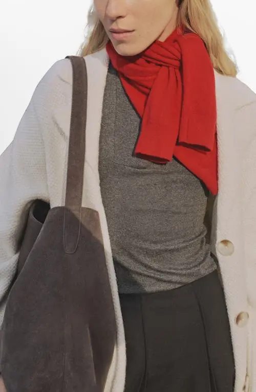 Mango Longline Sweater Coat - Ecru