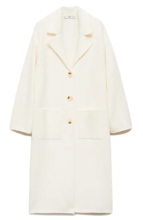 Mango Longline Sweater Coat