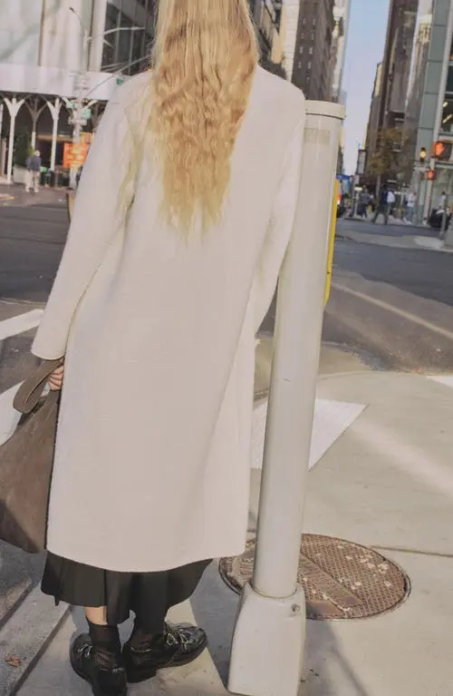 Mango Longline Sweater Coat