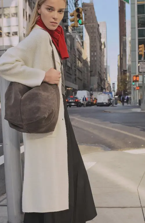 Mango Longline Sweater Coat