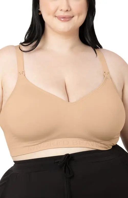 KINDRED BRAVELY Sublime Contour Maternity & Nursing Bra-sizing Available From B-d Cup - Beige