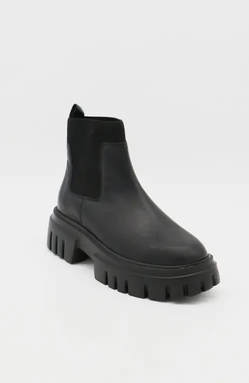 STIVALI NEW YORK Agora Platform Chelsea Boots - Black