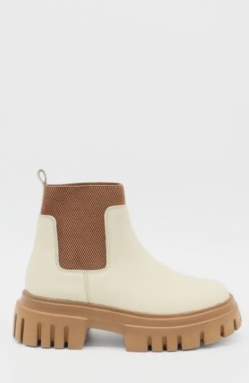 STIVALI NEW YORK Agora Platform Chelsea Boots - Off White