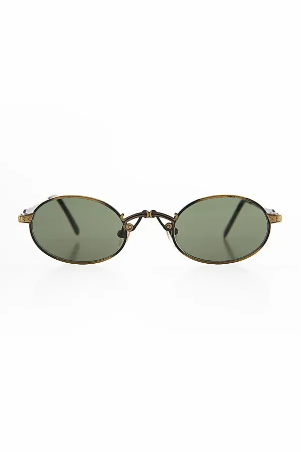 SUNGLASS MUSEUM Vintage Leon Oval Sunglasses - Bronze