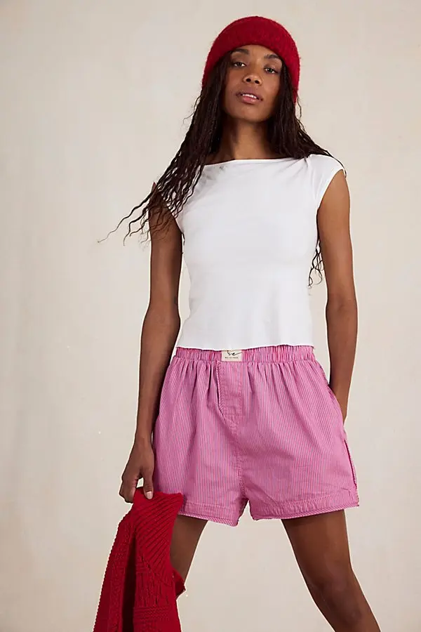Free People Seamless Modal Tee - Clean Ivory