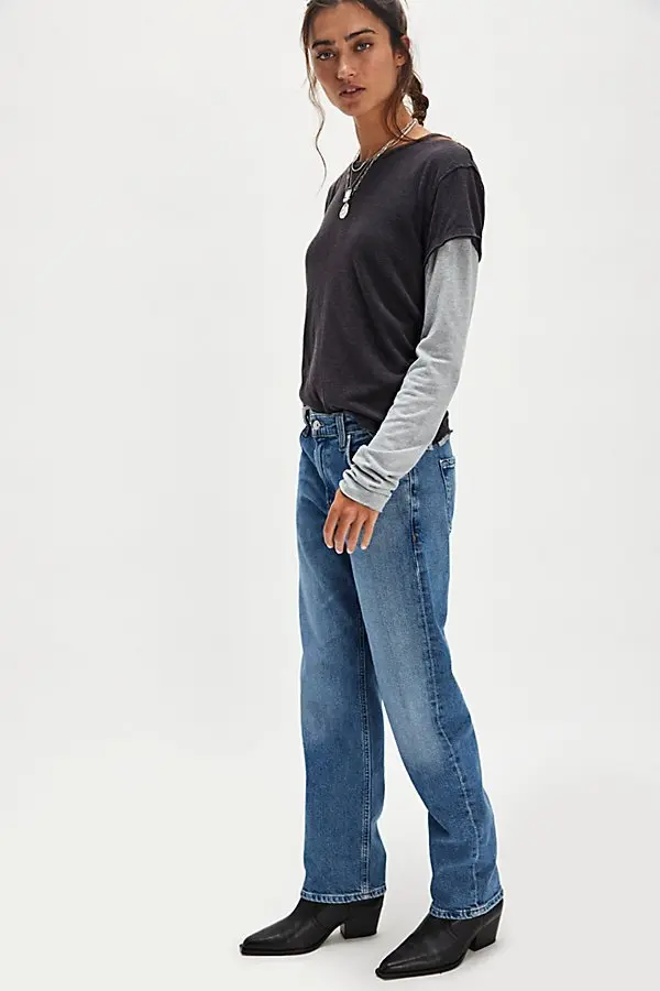 Citizens Of Humanity Anissa Low-rise Straight Leg Jeans - Alma