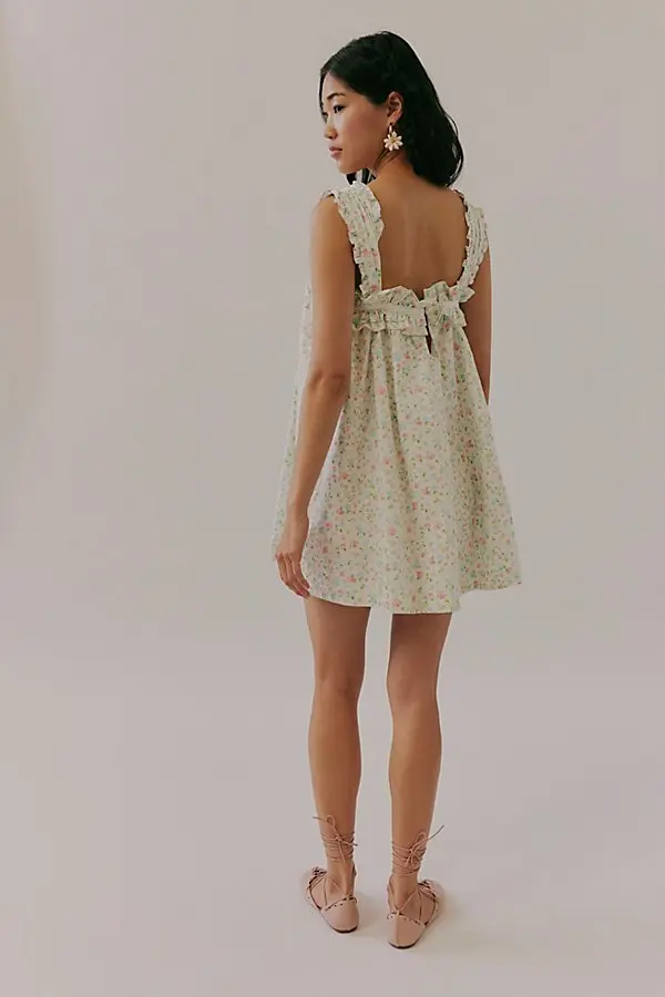 blue life summer breeze mini dress Buy For Love & Lemons - At 71% Off A Line Chiffon Off flirty dress Colour:CHARTREUSE Elevate your warm