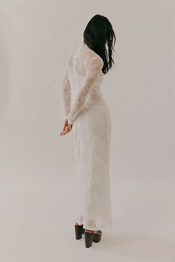 Significant Other Nida Long Sleeve Maxi Dress In Ivory - 43% Off |  Editorialist