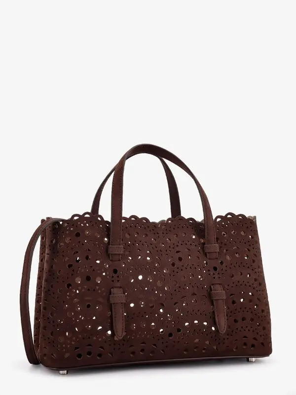 Alaïa Vienne Perforated Suede Shoulder Bag