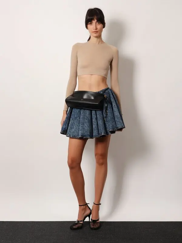 Alaïa East West Medium Leather Shoulder Bag