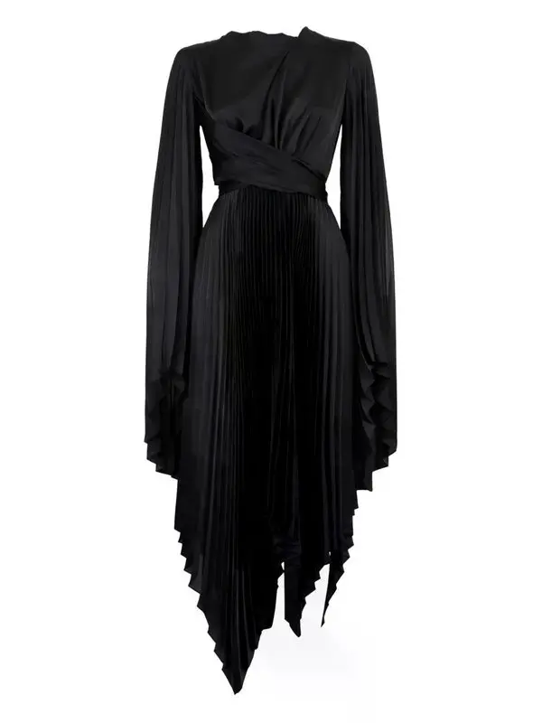 A.W.A.K.E. Mode Pleated Wrap Dress