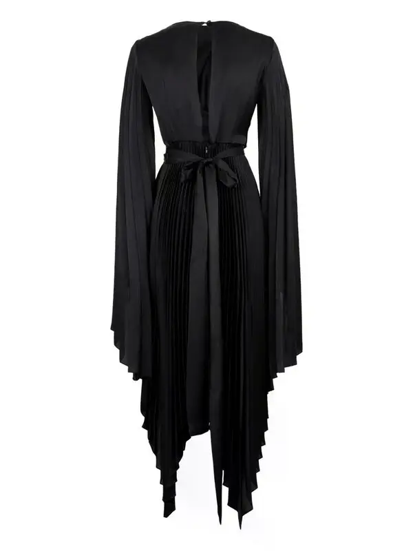 A.W.A.K.E. Mode Pleated Wrap Dress