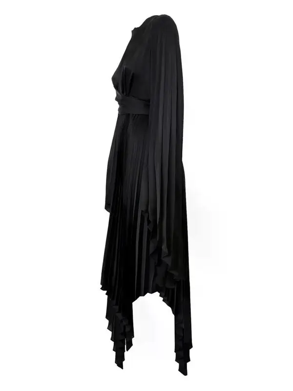 A.W.A.K.E. Mode Pleated Wrap Dress