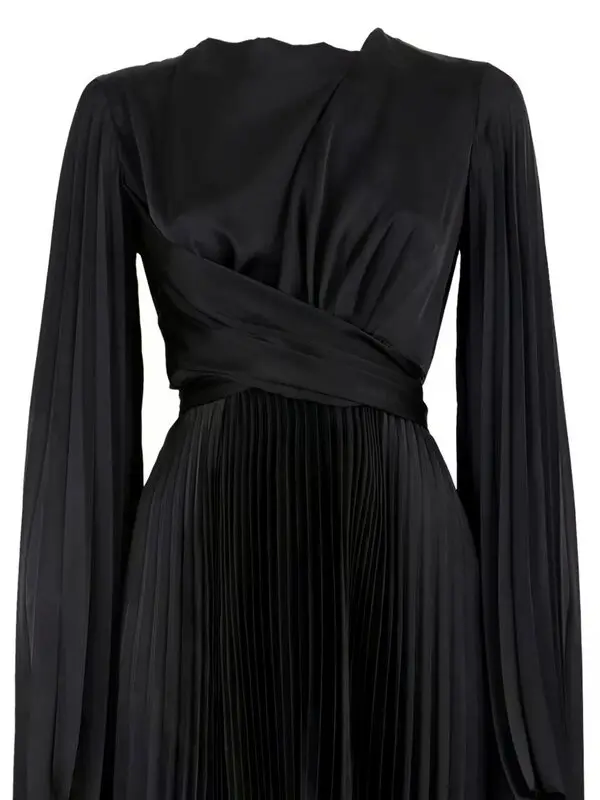 A.W.A.K.E. Mode Pleated Wrap Dress