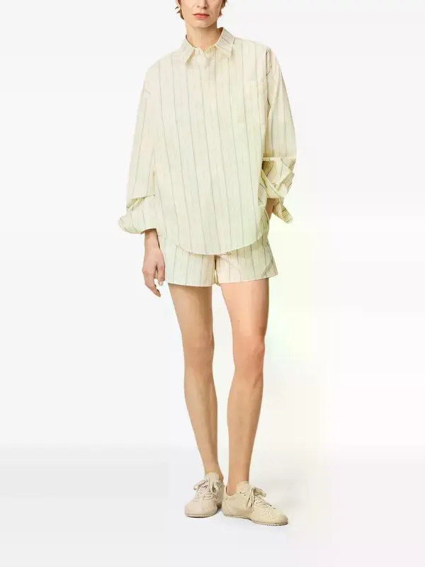 AMI Paris De Coeur Striped Shirt - Neutrals