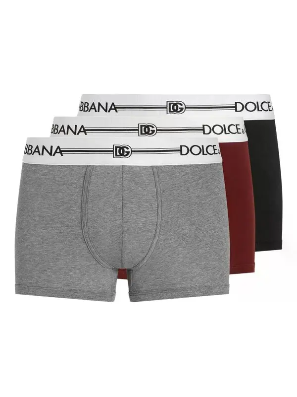 Dolce & Gabbana Logo-waistband Boxers - Grey