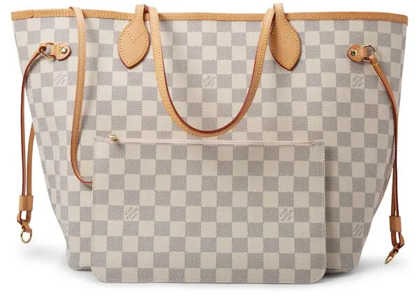 LOUIS VUITTON Neverfull Damier Azur Mm Tote - Multicolor