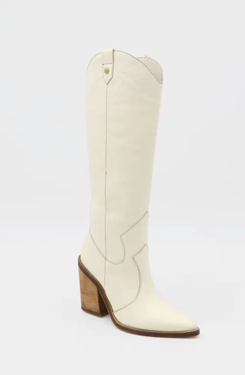 STIVALI NEW YORK Macao Western Knee-high Boots - Ivory