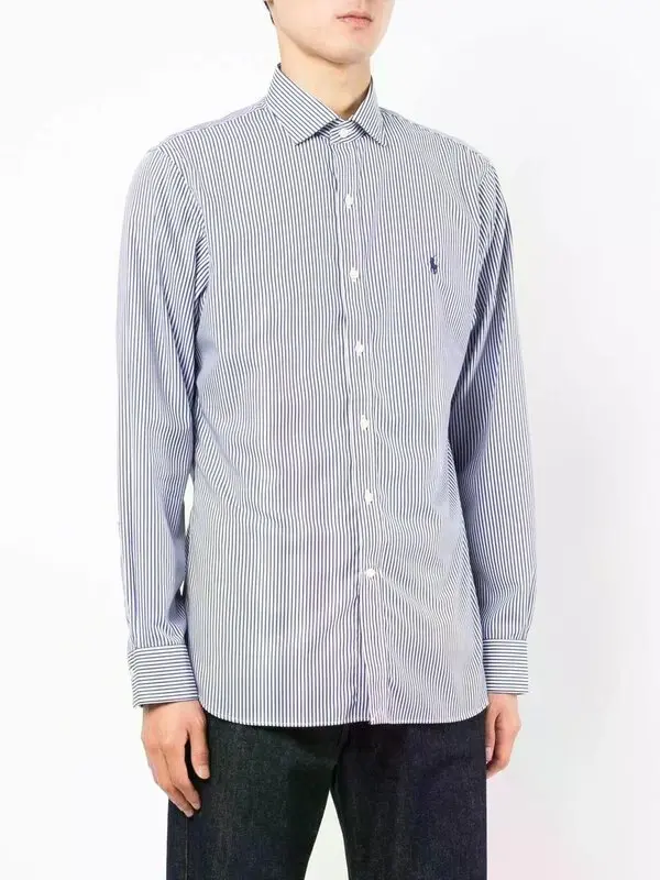 Polo Ralph Lauren Pinstriped Button-down Shirt - Blue