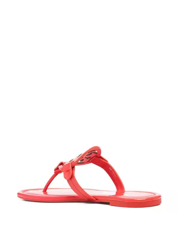 Tory Burch Leather Sandals - Red