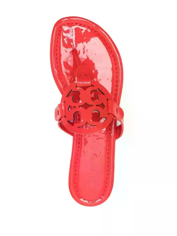 Tory Burch Leather Sandals - Red