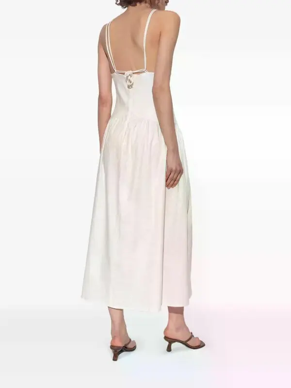 Cult Gaia Spaghetti-strap Pleated Dress