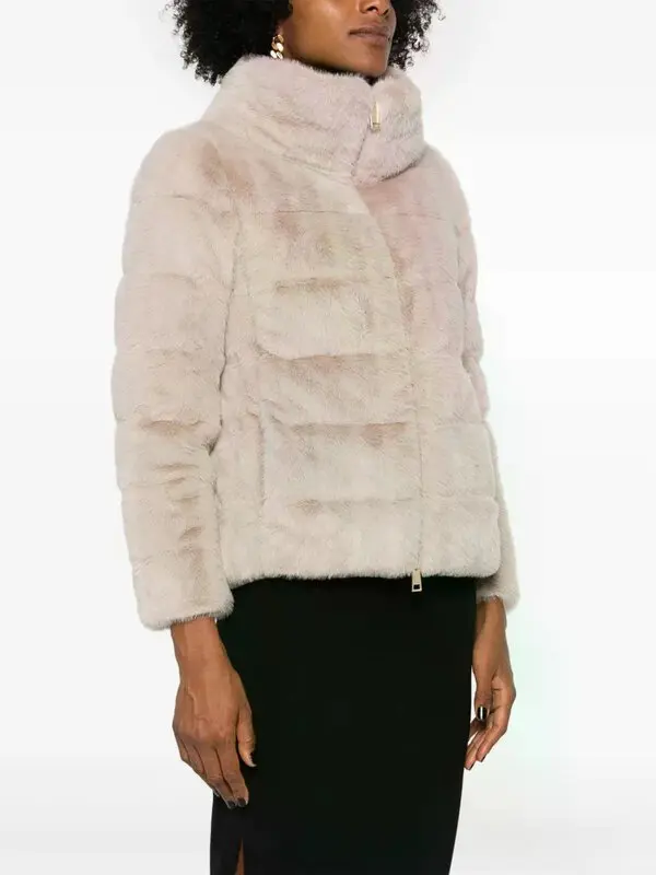 Herno Faux-fur Zipped Jacket