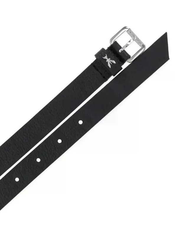 Patrizia Pepe Leather Belt With Buckle Fastening - Black