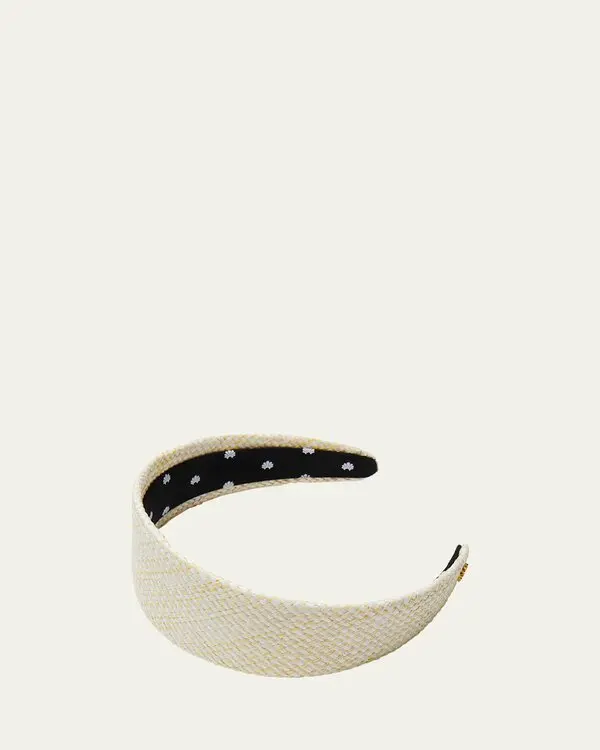 Lele Sadoughi Brigitte Raffia Headband - Chalk