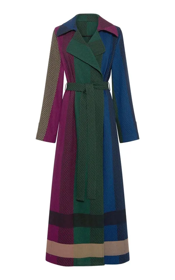 Gabriela Hearst Lyra Oversized Cashmere Coat - Stripe