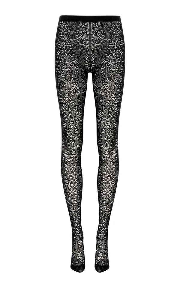 Gabriela Hearst Archibald Lace Tights - Black