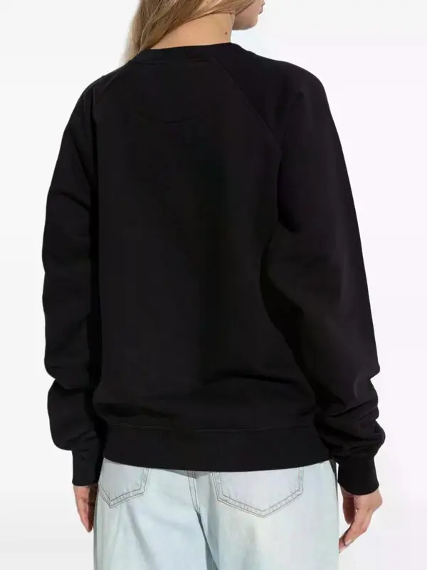 VIVIENNE WESTWOOD Crew-neck Embroidered Sweatshirt - Black
