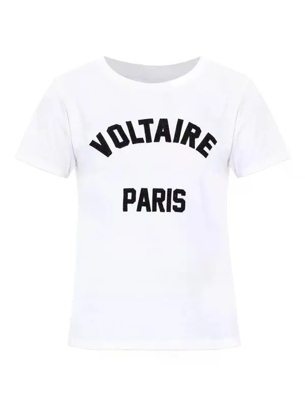 Zadig&Voltaire Logo-embroidered T-shirt - White