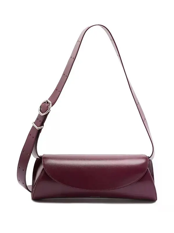 JIL SANDER Leather Shoulder Bag - Purple