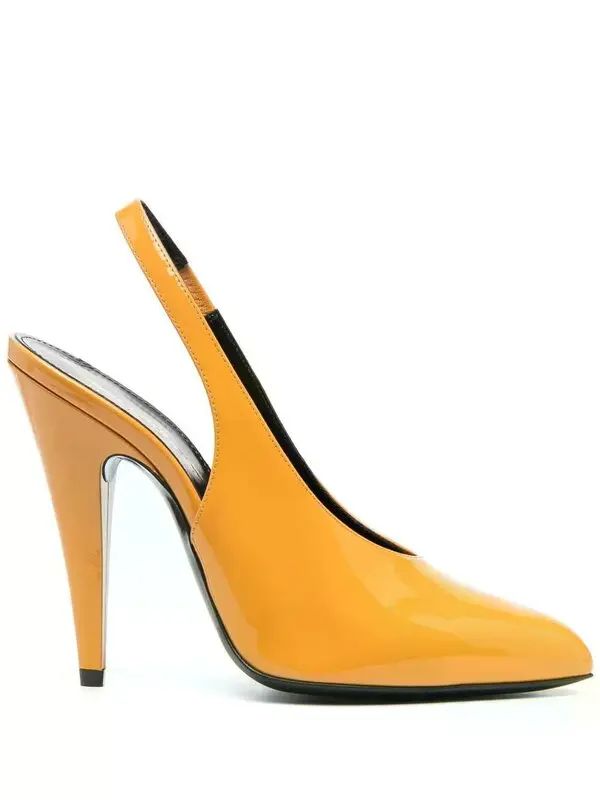 Saint Laurent Leather Slingback Pumps